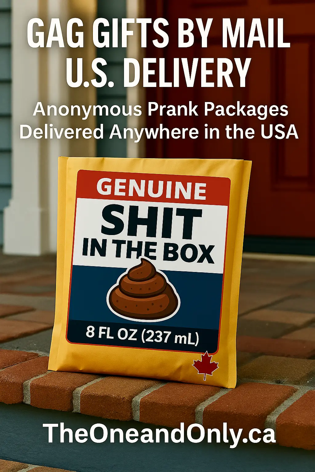 Gag Gifts By Mail | Anonymous Prank Packages Delivered USA & Canada